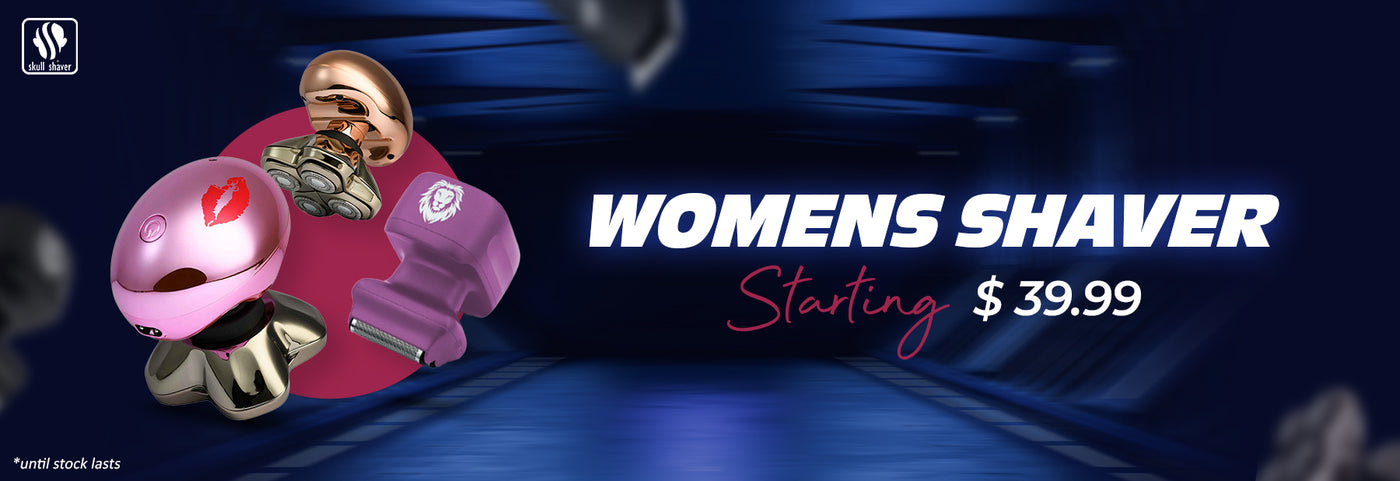 Electric Lady Shavers | Wet or Dry Hair Removal | Skull Shaver for Wom